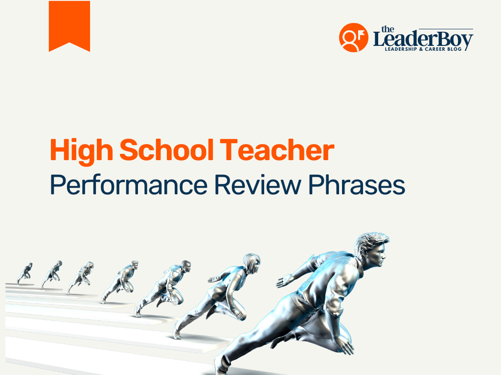 80+ Best High School Teacher Performance Review Phrases